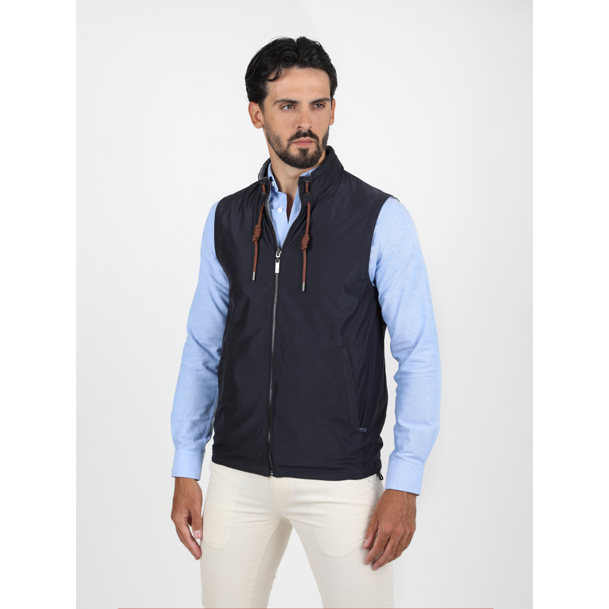 Reversible technical waistcoat - COL0067AZULMARINHO - Suits Inc