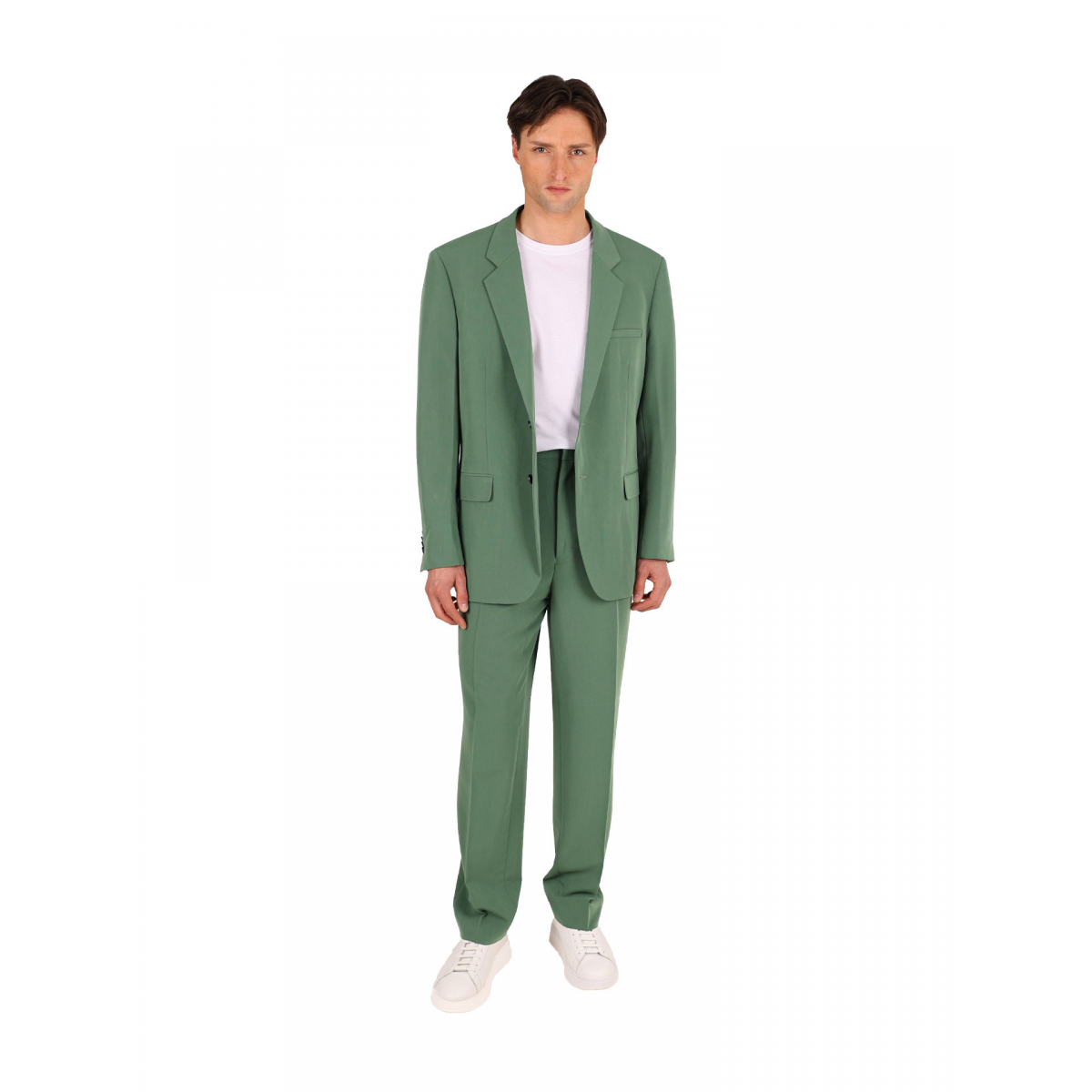 Plain oversized-cut suit - FAT1012VERDE | Suits Inc